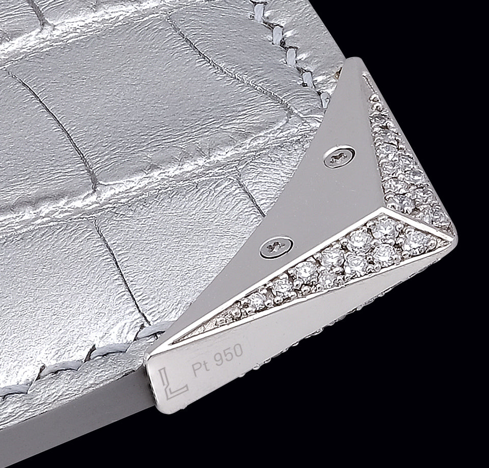 Starfire Alligator Wallet Diamond Pavéd Platinum – LAGARTO